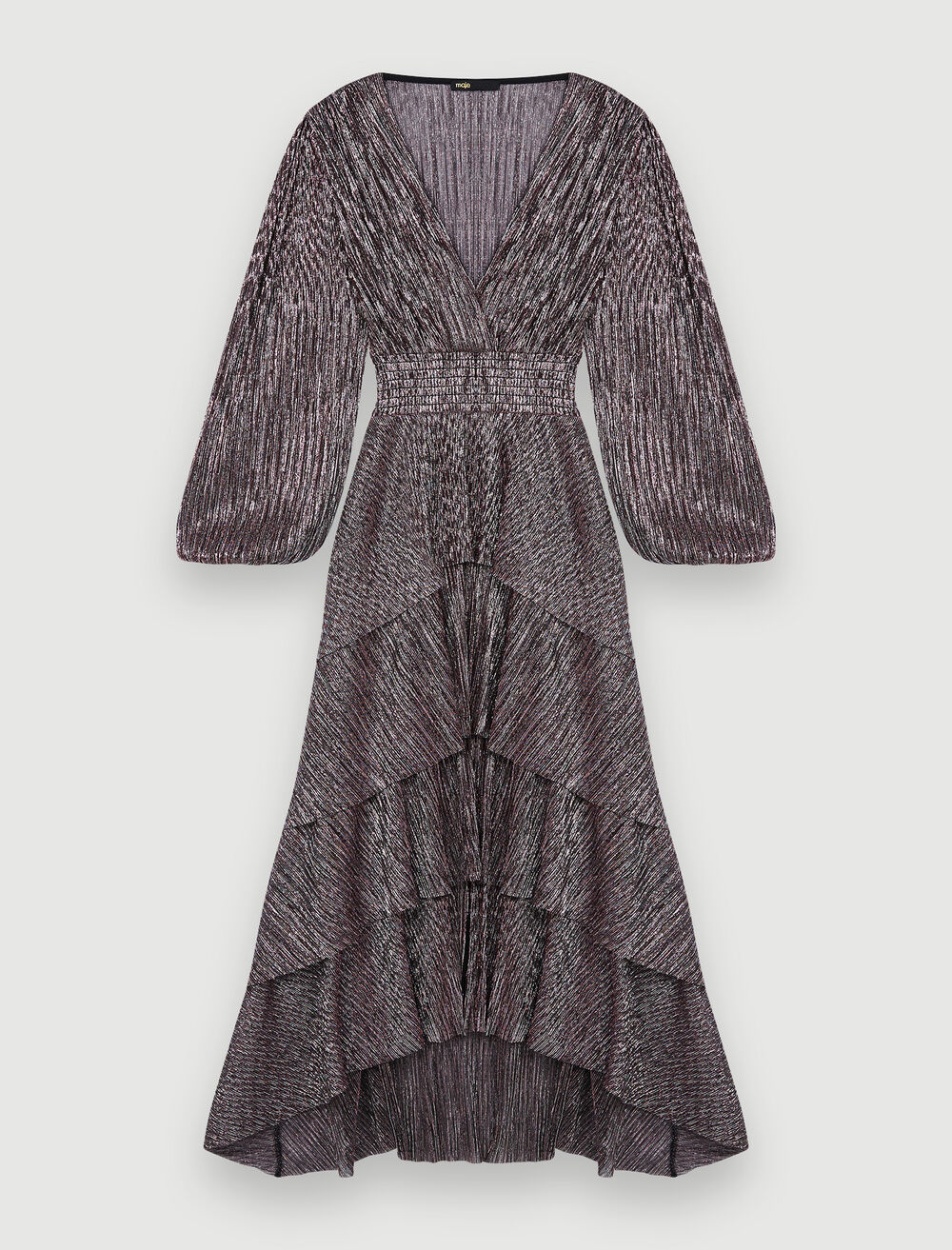 222ruffiniti Stretch Lurex Ruffle Dress Dresses