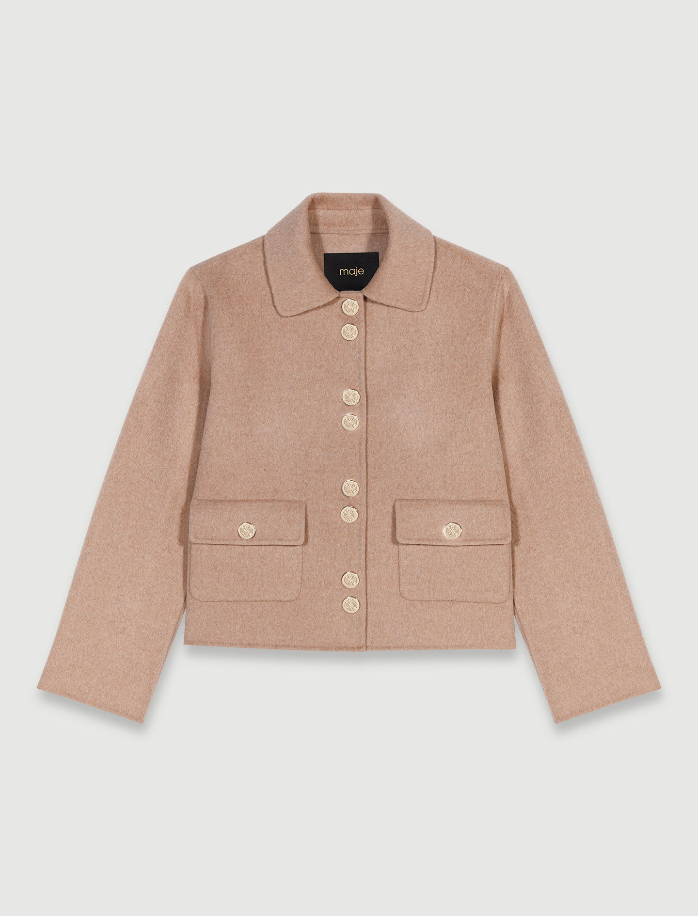 Double-sided jacket Brown For Women | Maje Double-sided jacket Brown For Women | Maje