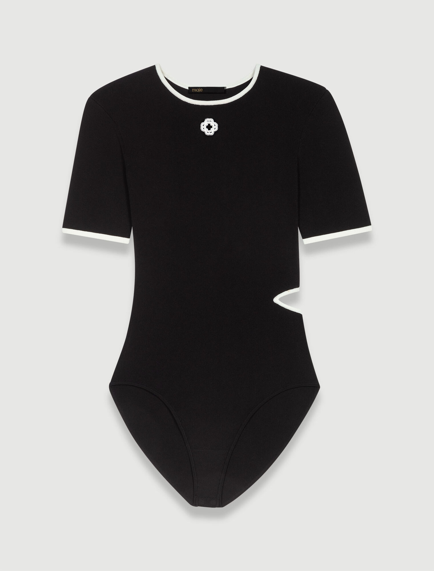 Openwork knit bodysuit - Bodysuits & Swimwear | Maje