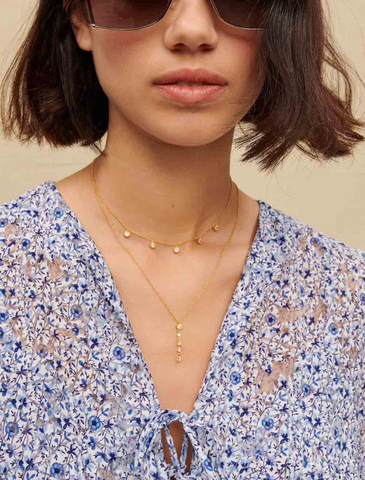 Blue belted baby doll dress