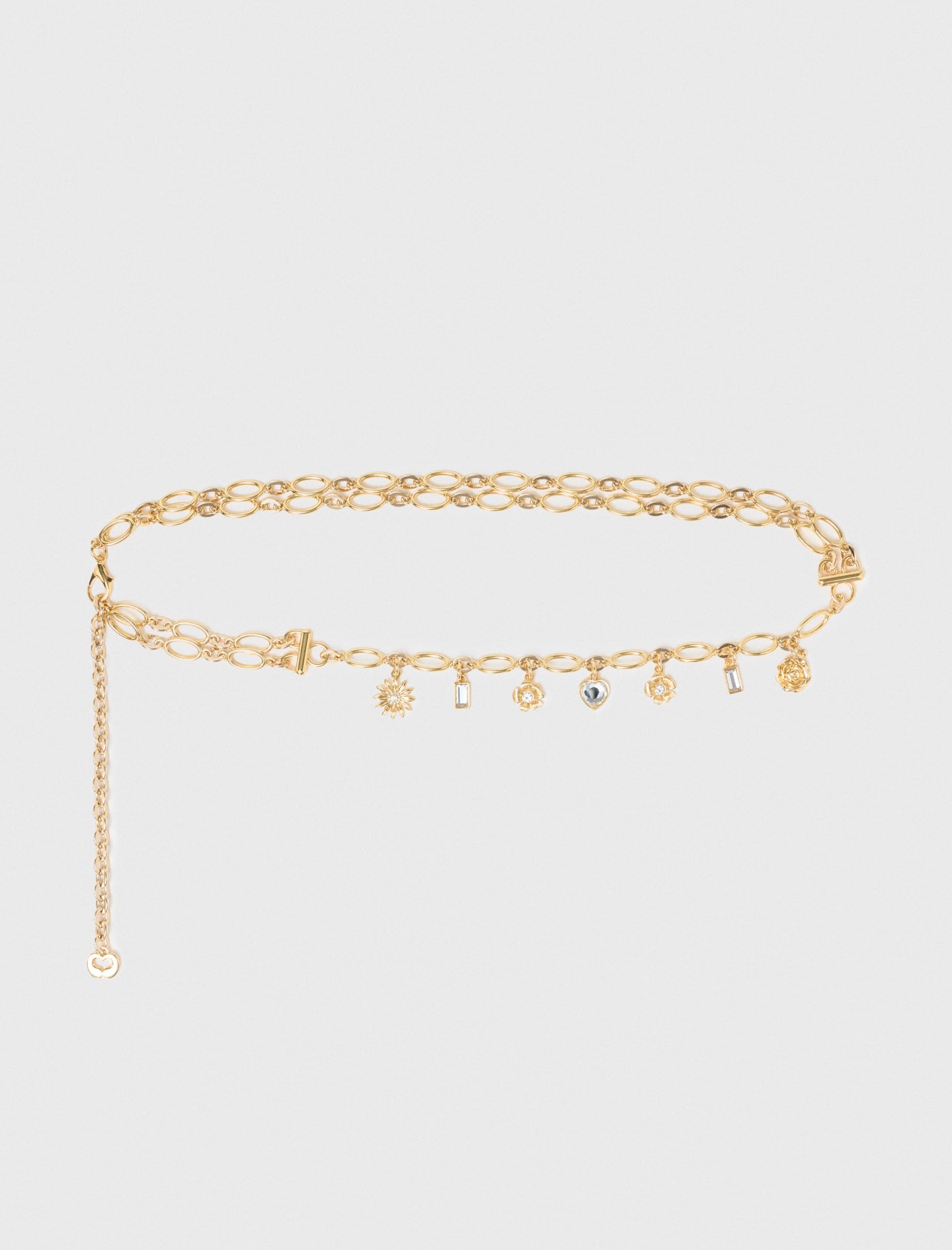 Double chain belt with charms Denim - Jeans For Women | Maje