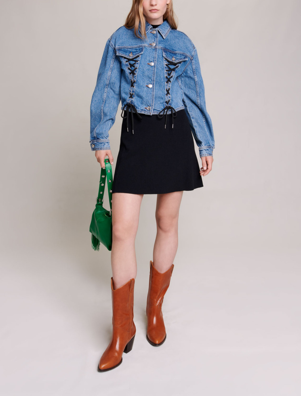 Denim jacket Blue For Women | Maje